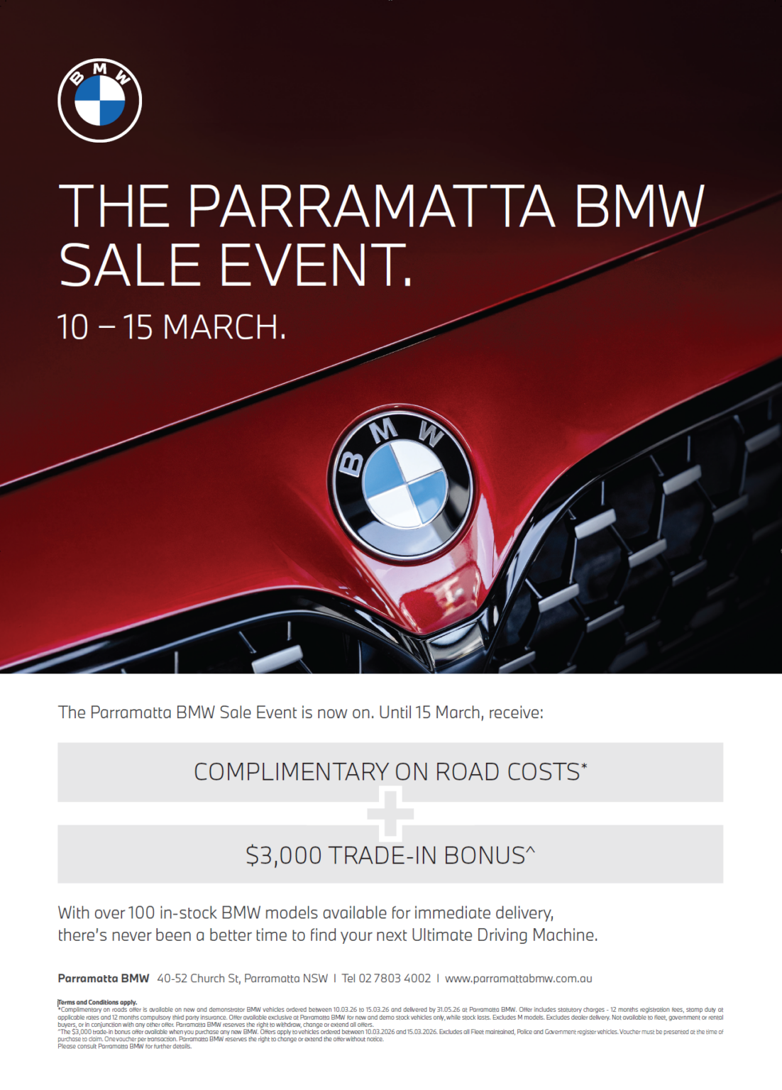 Parramatta BMW三月品牌活动现已开启 | 878时讯 AC878 News